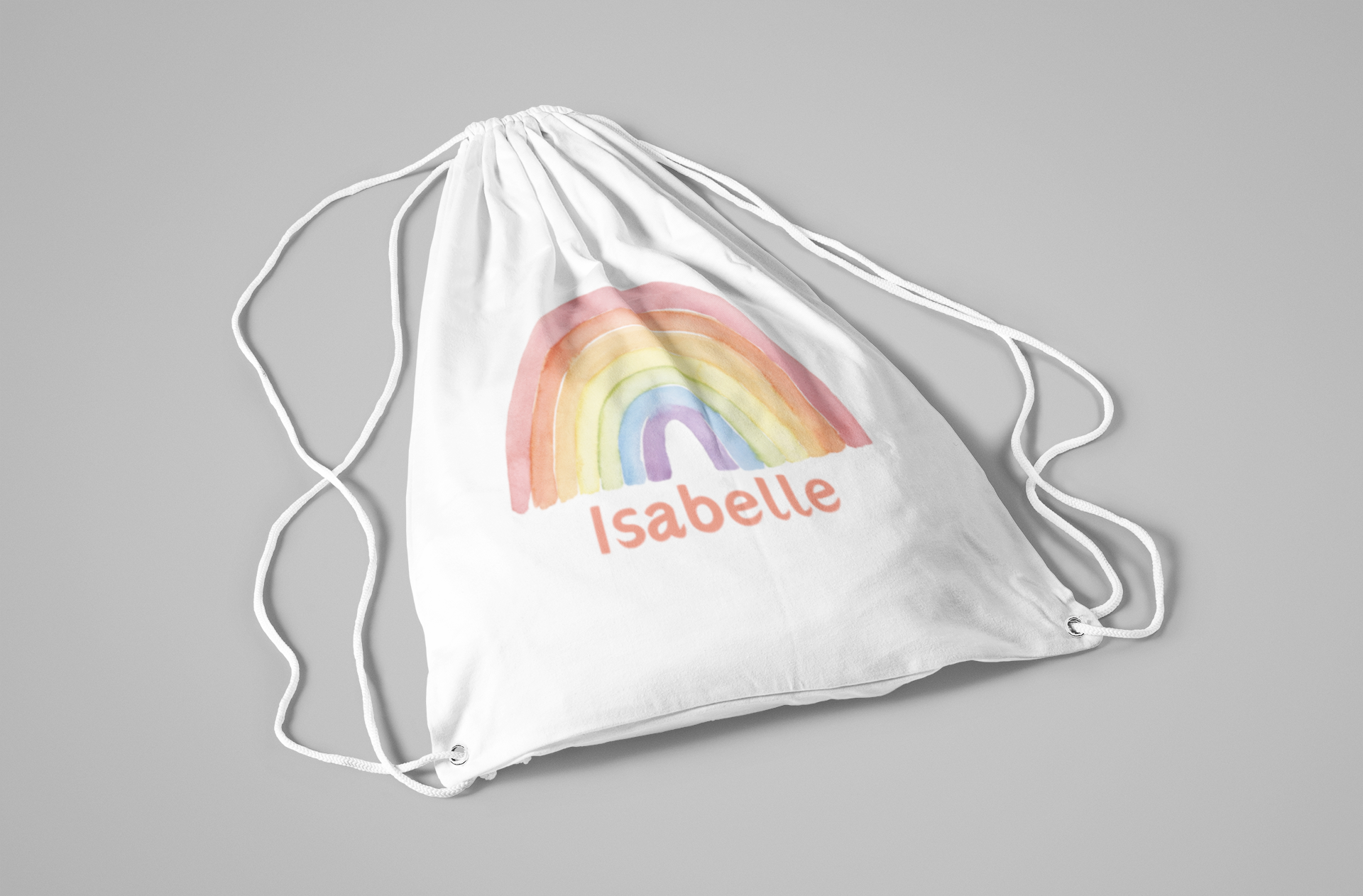 Watercolour rainbow drawstring bag – Beyond Boundaries
